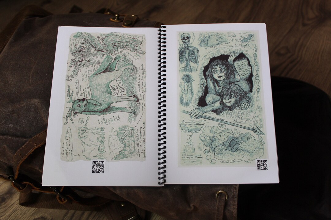 Cryptid Field Art Sketchbook Flipbook Volume 4 - Etsy UK