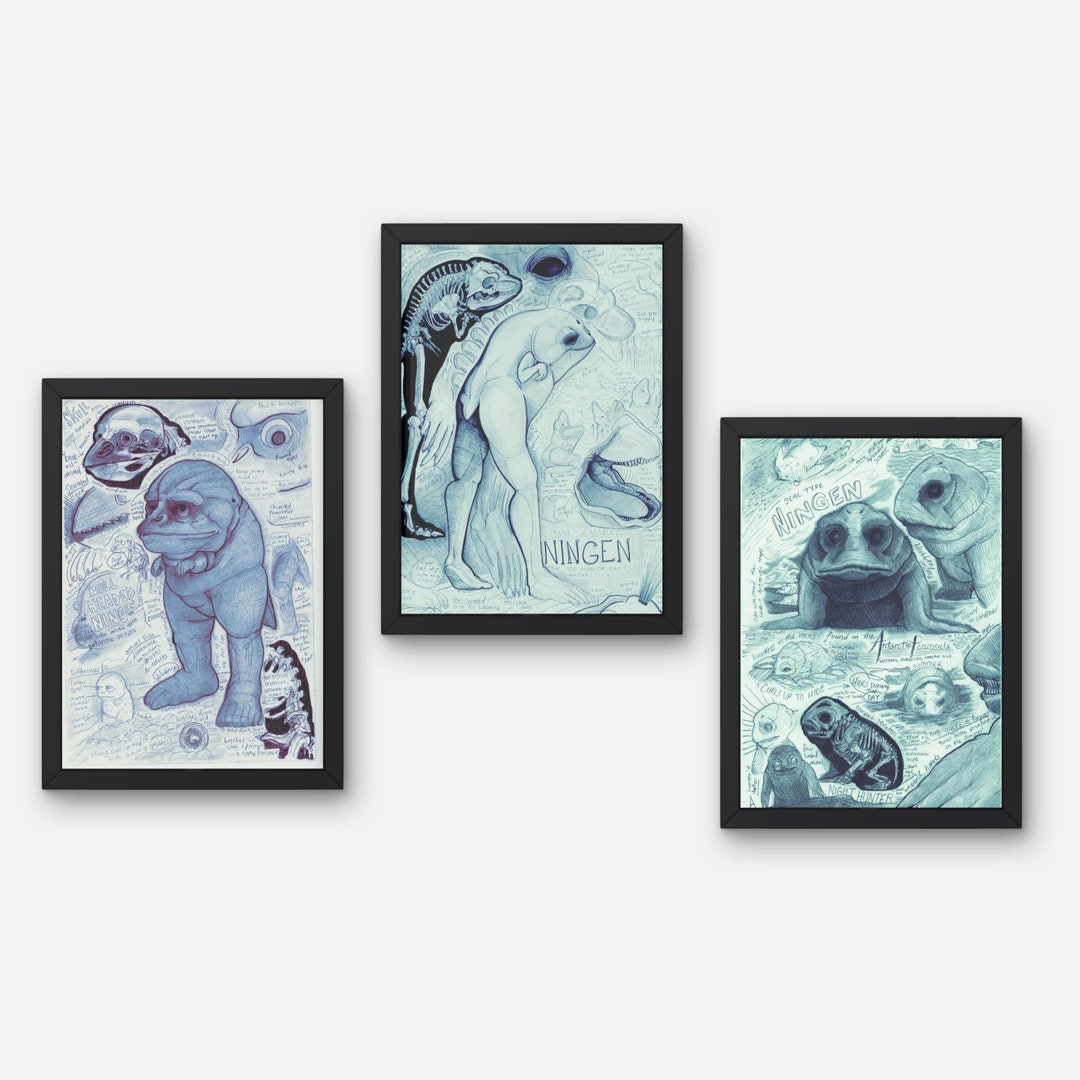 Arctic Cryptid Anatomy Art Ningen Journal Print Collection 8 - Etsy