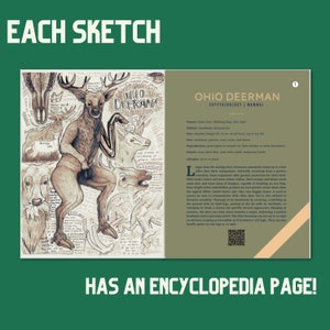 Cryptid Field Art Sketchbook & Collection Volume 5 Flipbook West Virginia, Appalachia, and ...