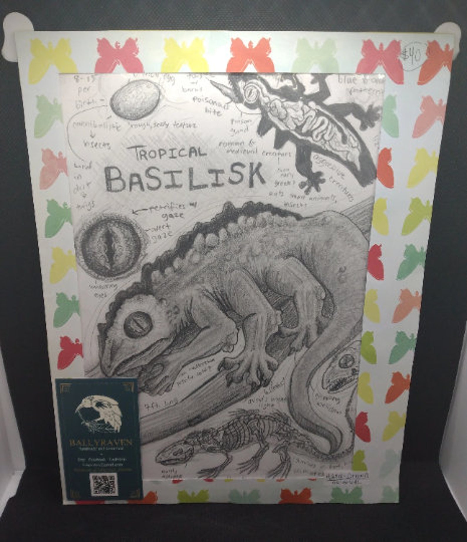 Tropical Basilisk: Fantasy Bestiary Print | Etsy