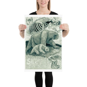 Ny's Giant Sloth Cryptid Anatomy Study Drawing & Print - Etsy