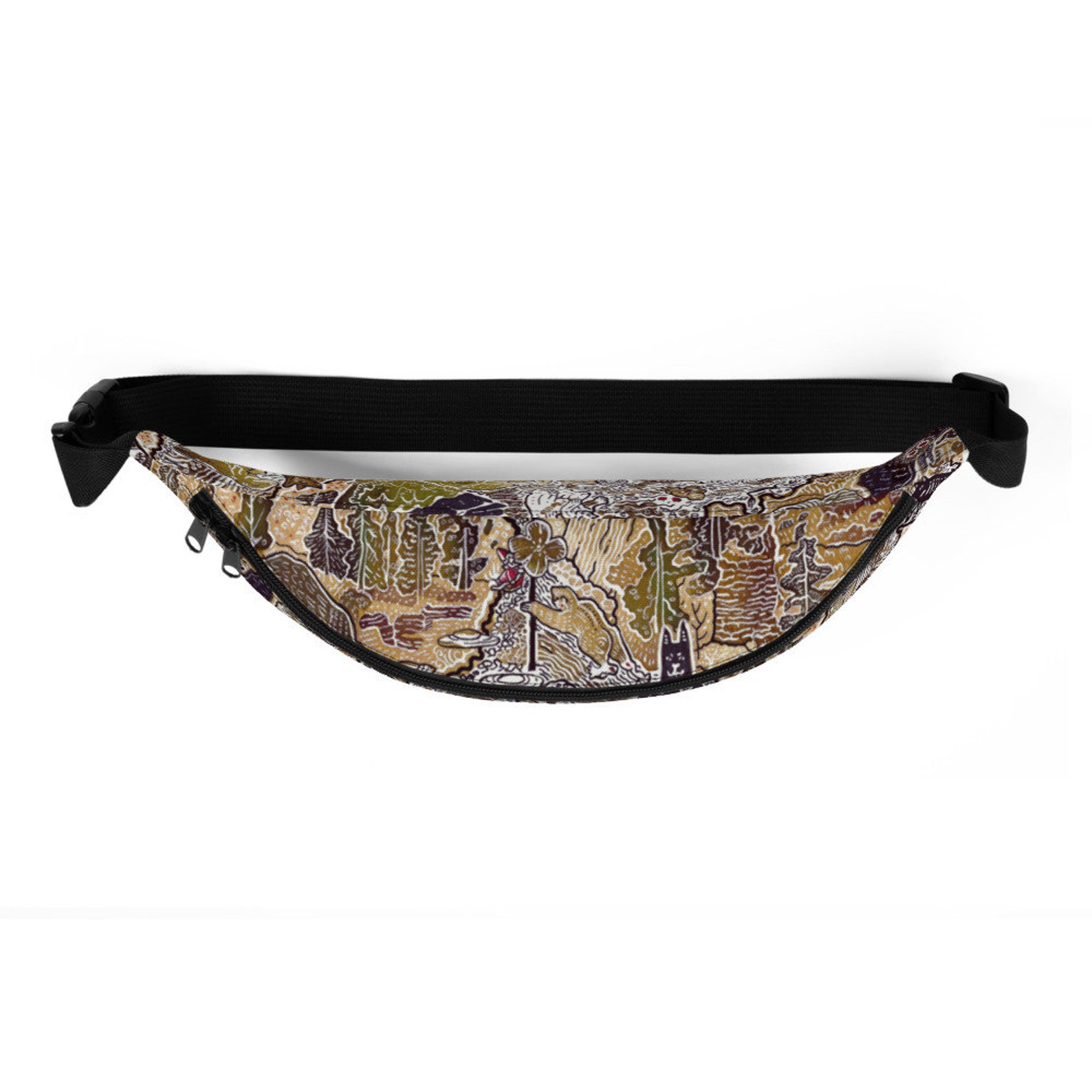 West Virginia Cryptid Themed Cryptozoology Map Waist Bag or - Etsy