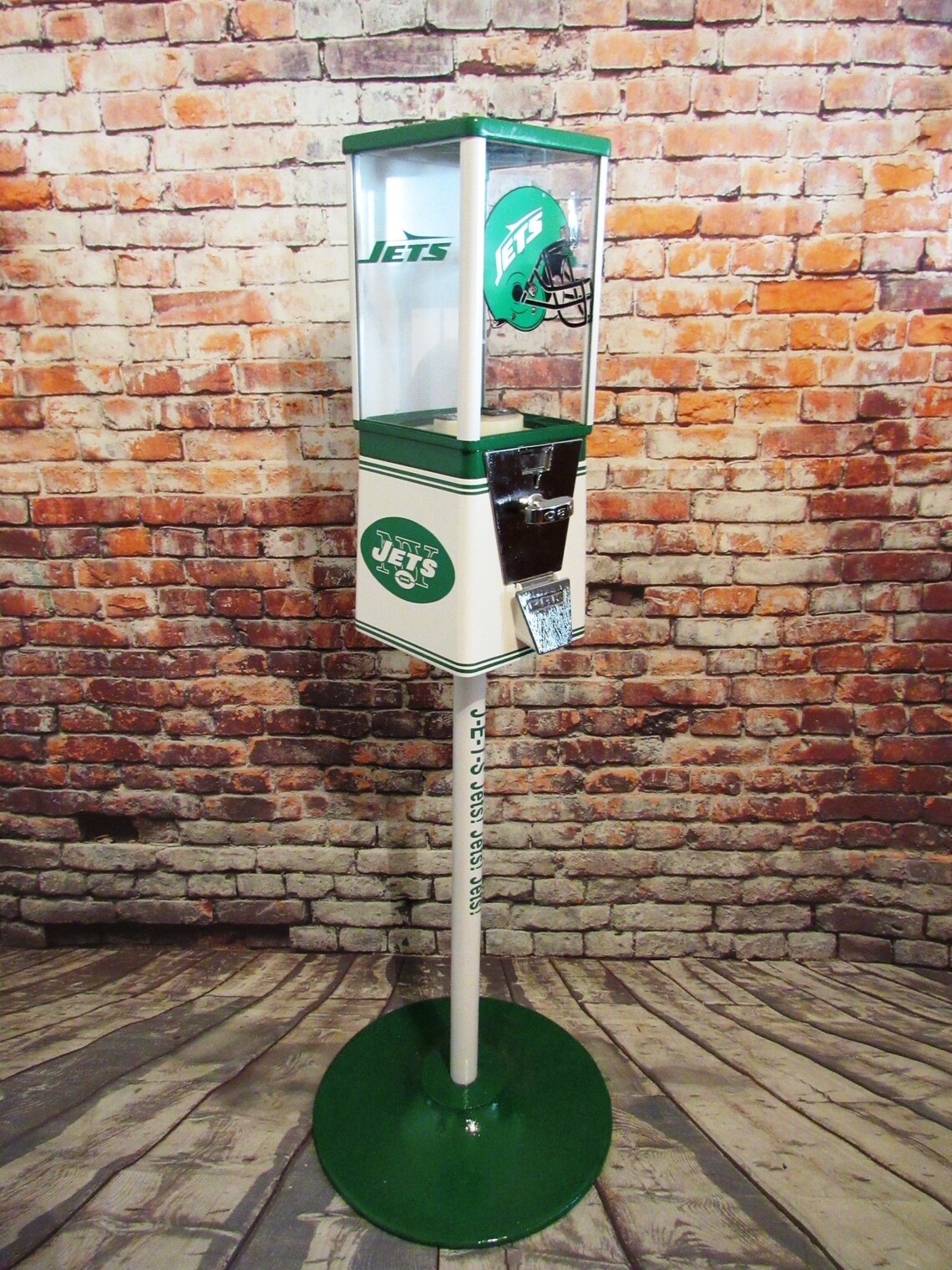 Vintage Gumball Candy Machine Stand NY Jets Inspired Novelty - Etsy