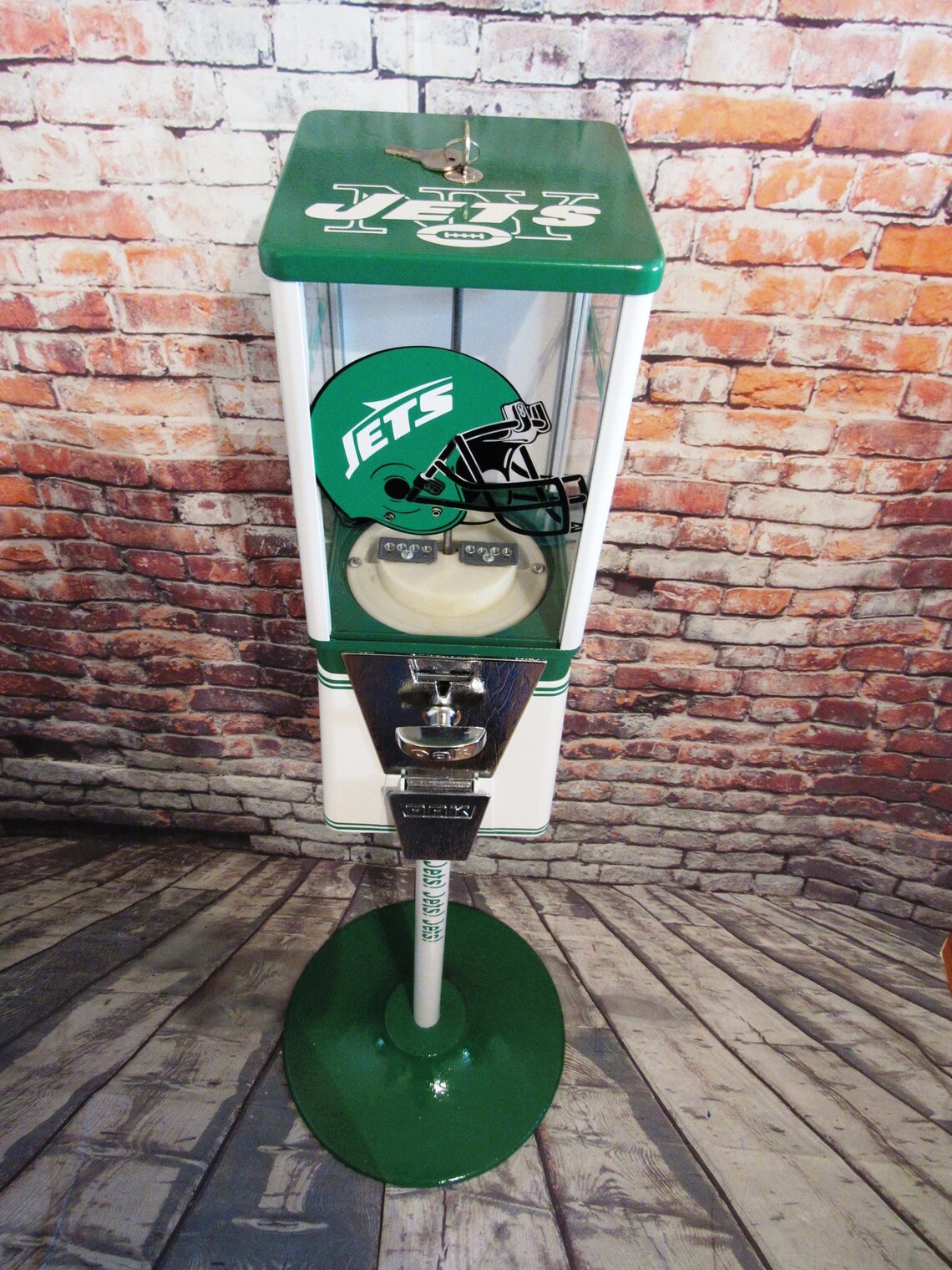 Vintage Gumball Candy Machine Stand NY Jets Inspired Novelty - Etsy