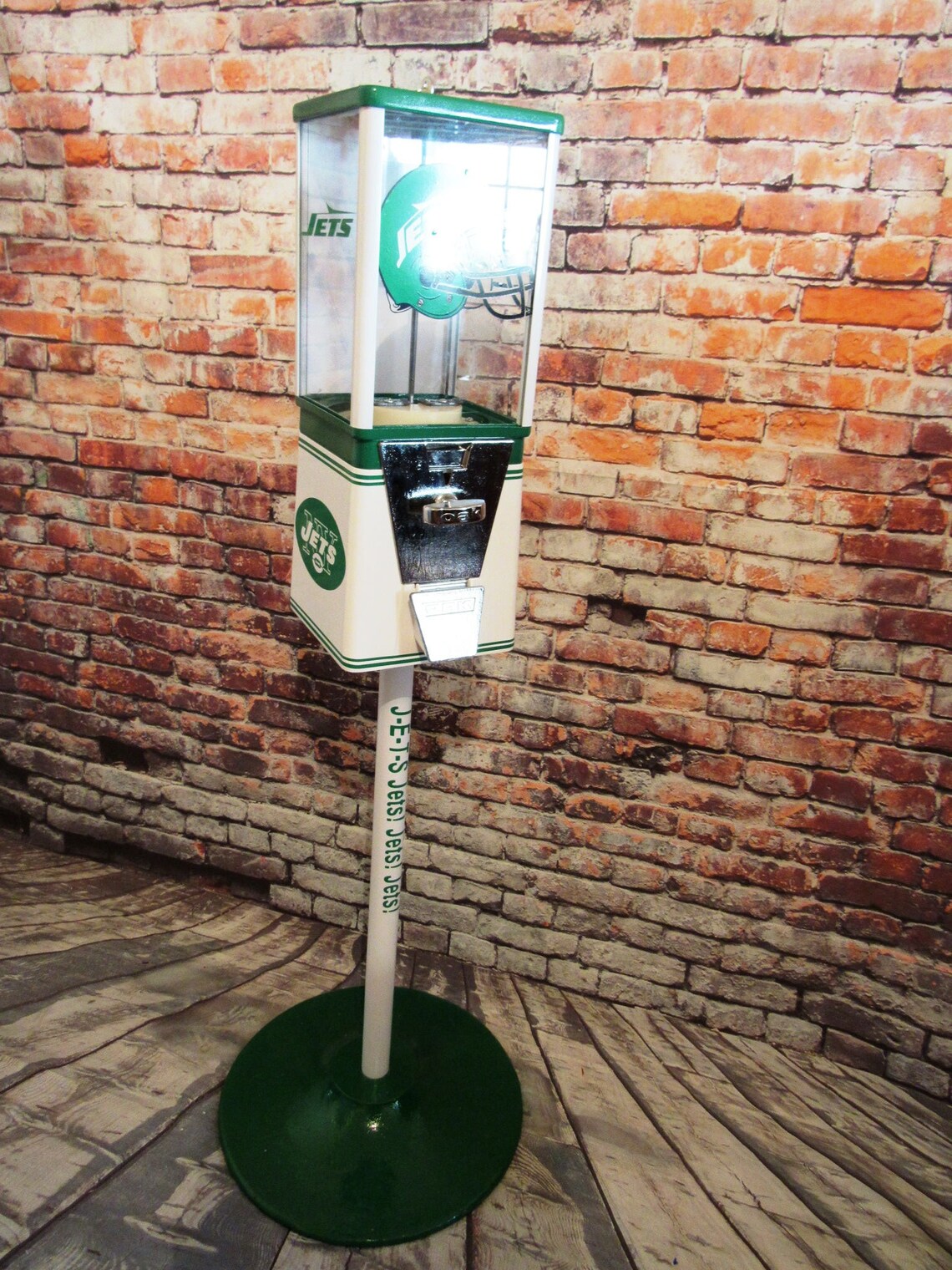 Vintage Gumball Candy Machine Stand NY Jets Inspired Novelty - Etsy