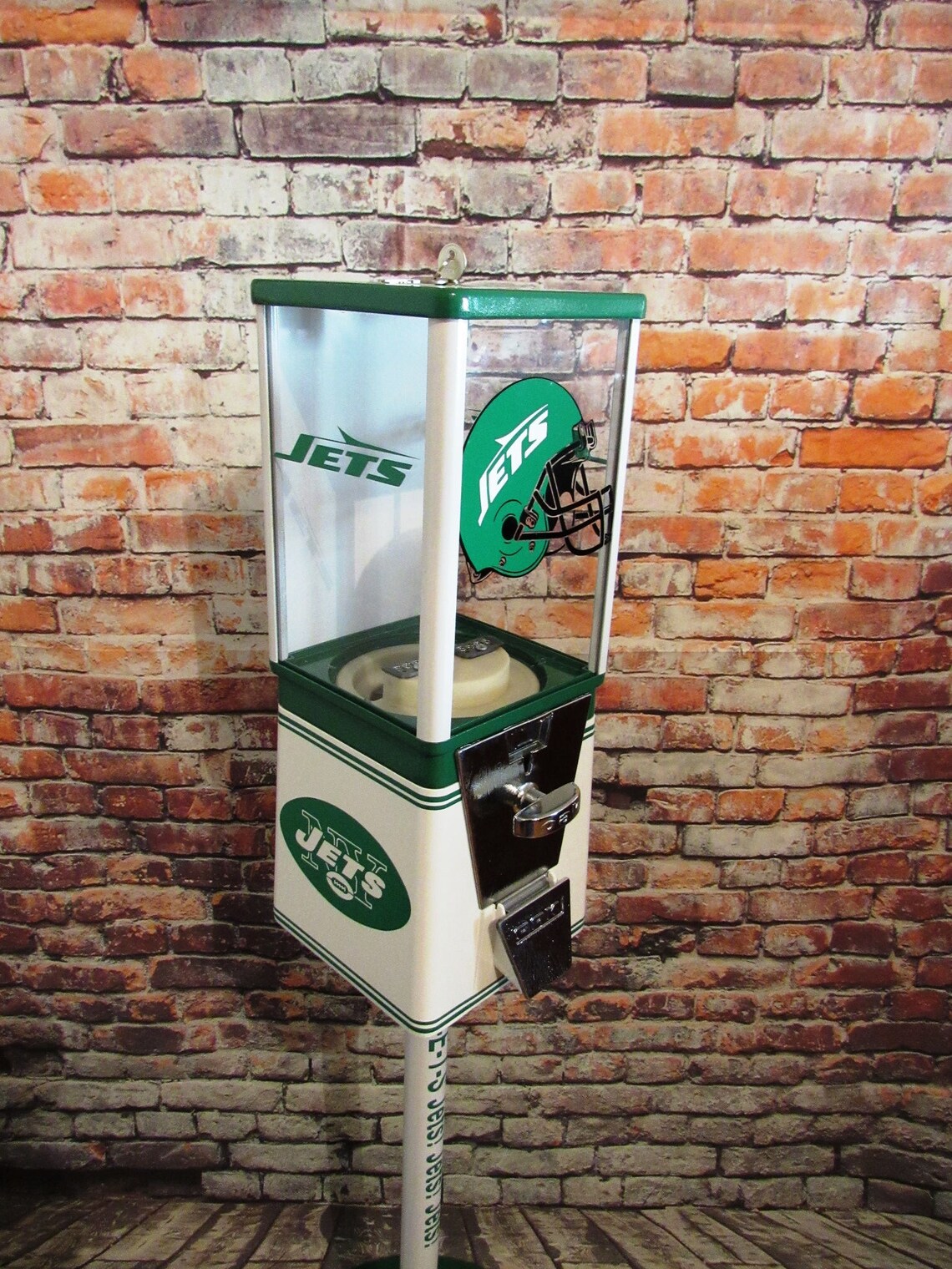 Vintage Gumball Candy Machine Stand NY Jets Inspired Novelty - Etsy