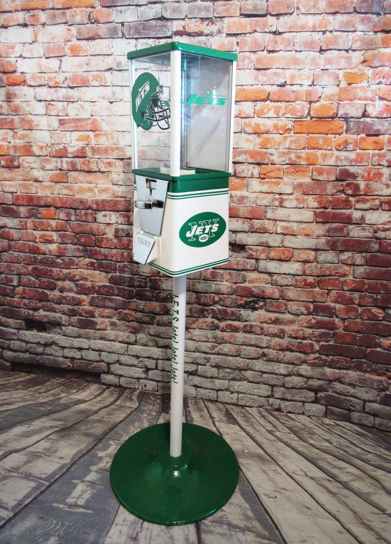Vintage Gumball Candy Machine Stand NY Jets Inspired Novelty - Etsy