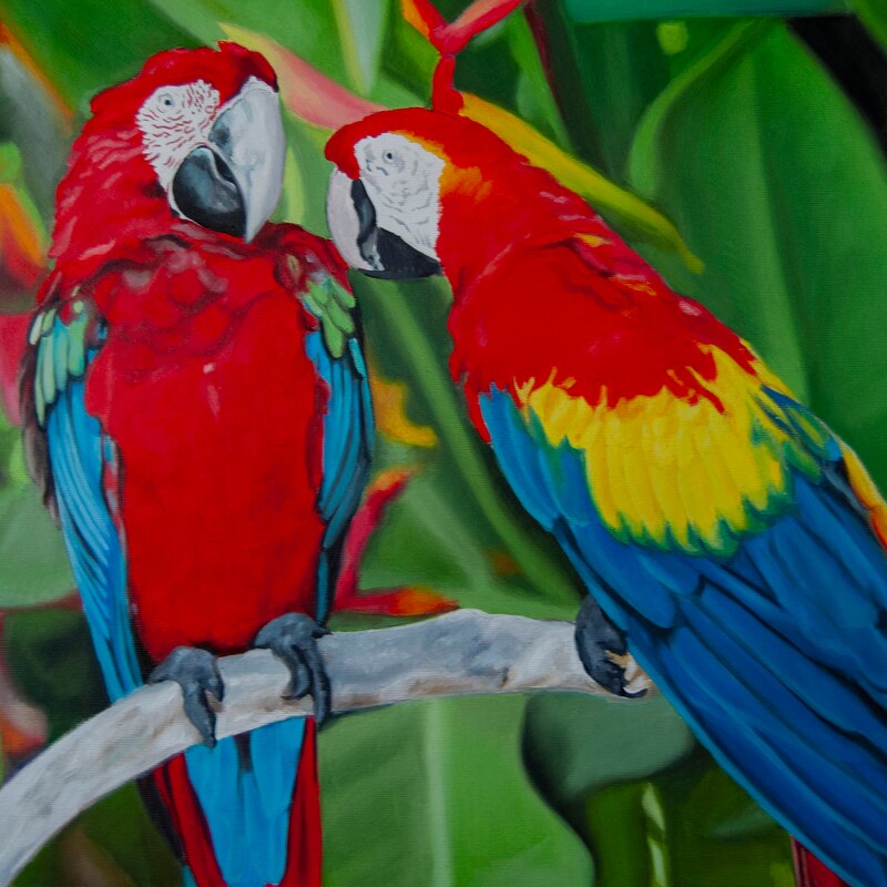 Parrot Painting - Etsy