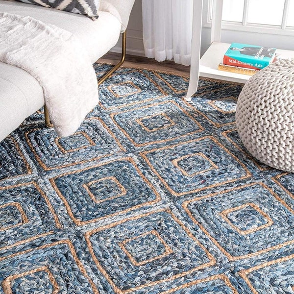 Denim Rug - Etsy