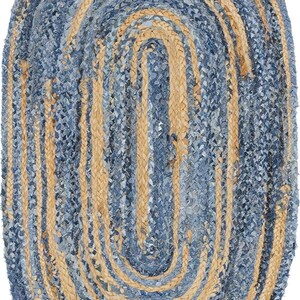 Bohemian Rag Rug, Hand Braided Oval Rug, Beautiful Rag Rug, Decorative ...