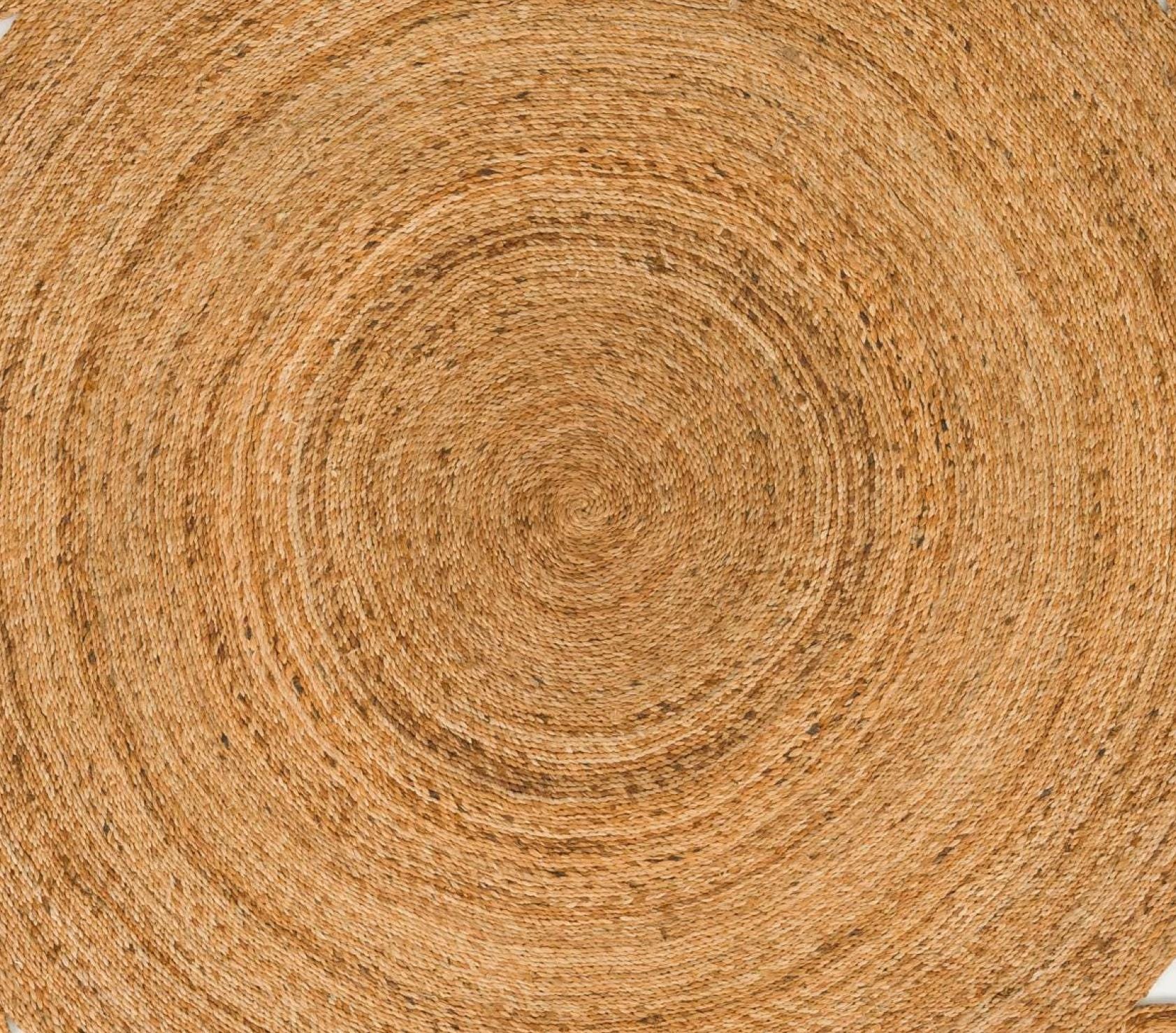 Natural Round Rug, Bohemian Round Rug, Circle Jute Rug, Round Jute Rug ...