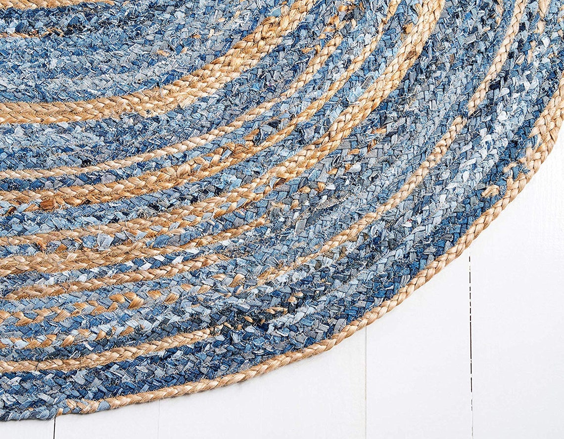 Bohemian Rag Rug, Hand Braided Oval Rug, Beautiful Rag Rug, Decorative ...