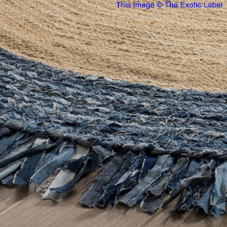 Handmade Rug, Vintage Rug, Antique Rug, Hand Braided Round Rug, Round ...