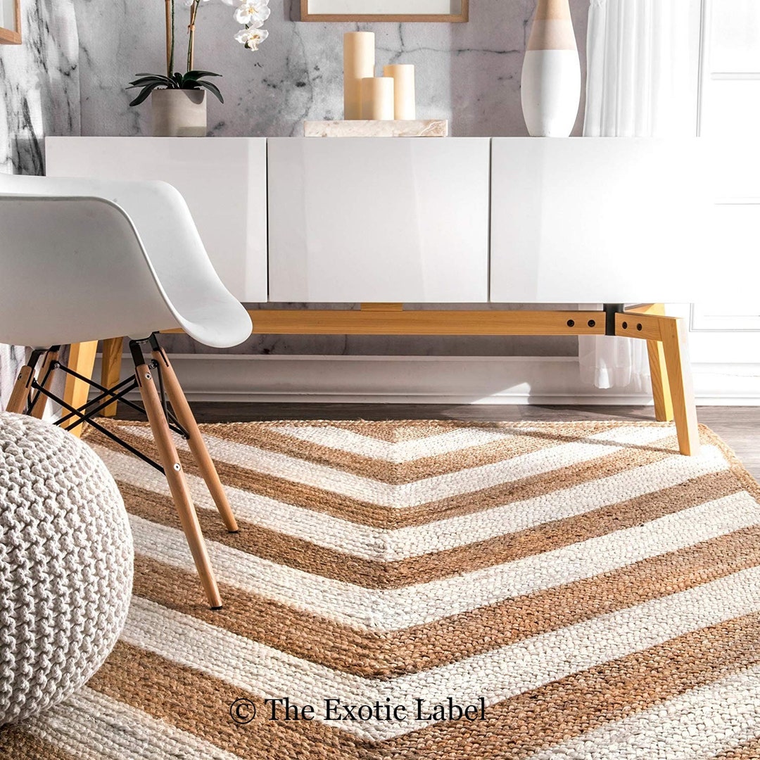 Housewarming Gift Kitchen Runner Zig Zag Striped Cotton Rag - Etsy