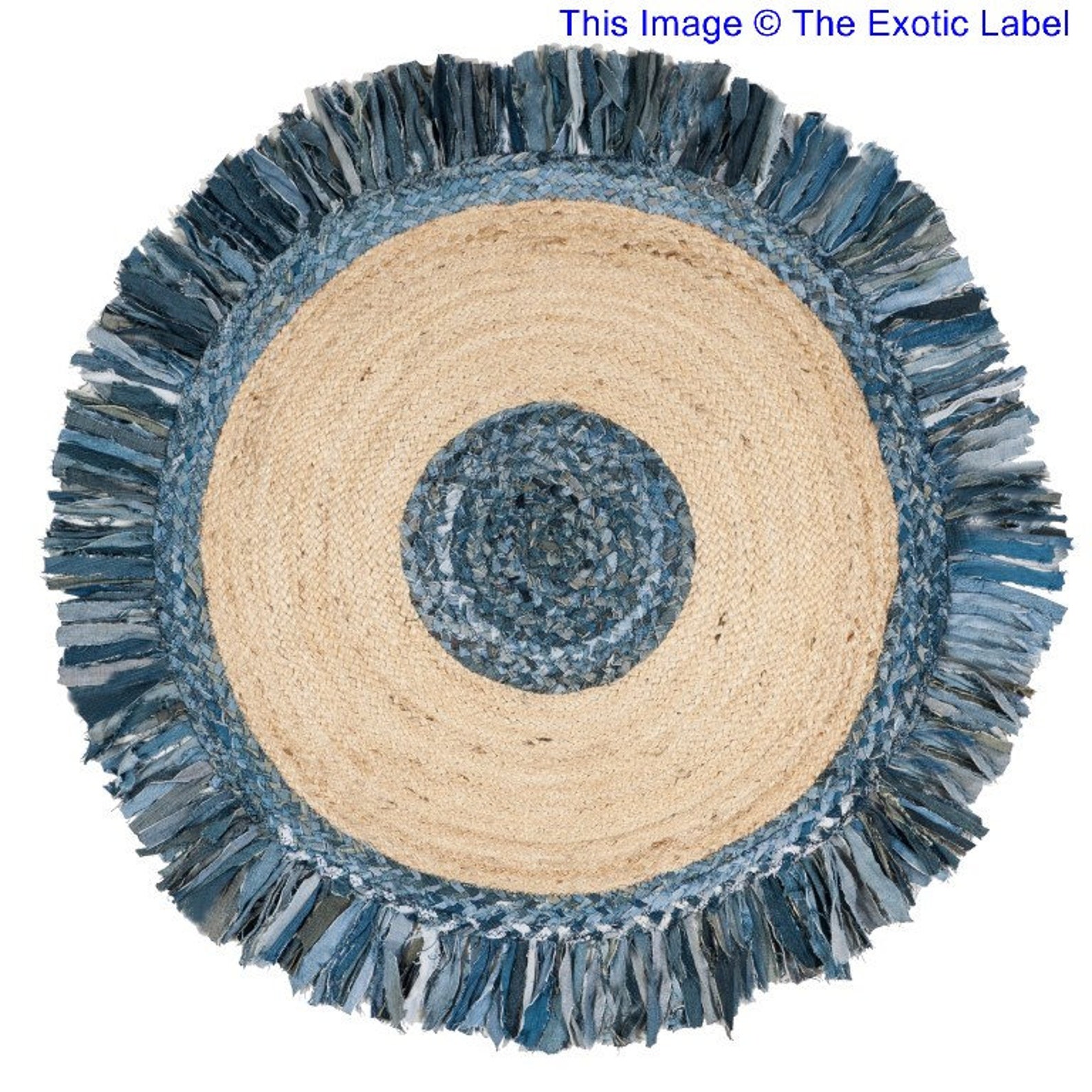 Handmade Rug, Vintage Rug, Antique Rug, Hand Braided Round Rug, Round ...