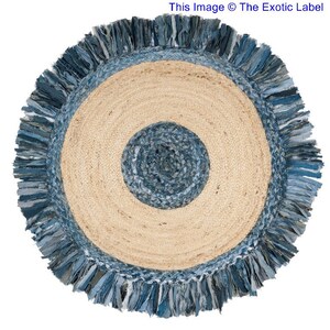 Handmade Rug, Vintage Rug, Antique Rug, Hand Braided Round Rug, Round ...