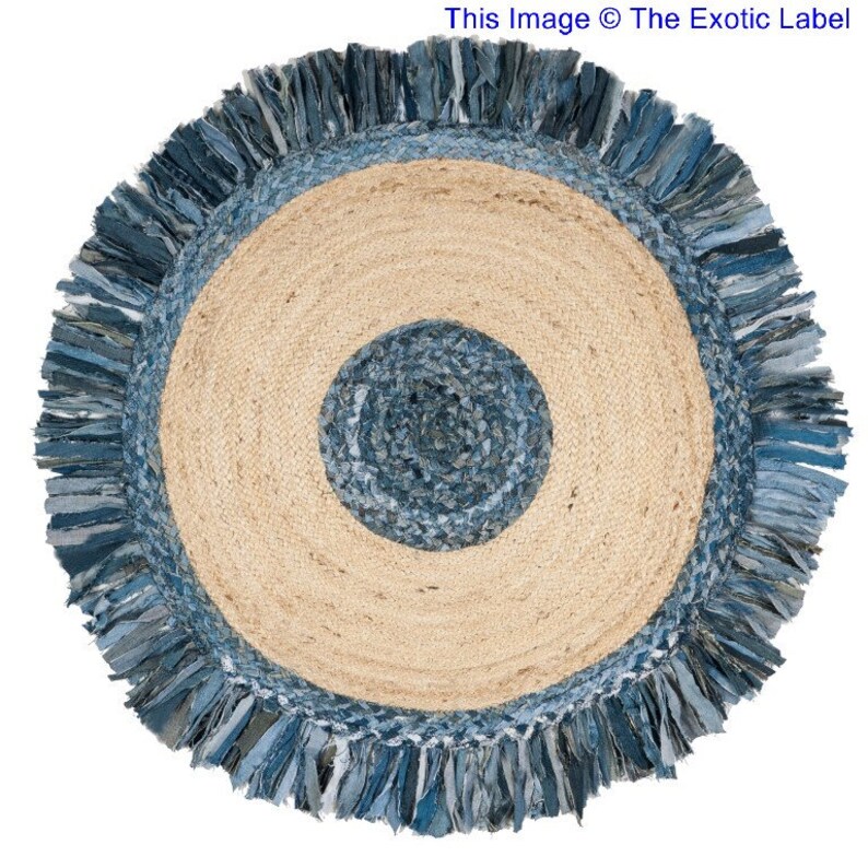 Handmade Rug, Vintage Rug, Antique Rug, Hand Braided Round Rug, Round ...