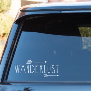 DECAL Wanderlust Decal, Car Decal, Laptop Decal, Laptop Sticker, Car ...