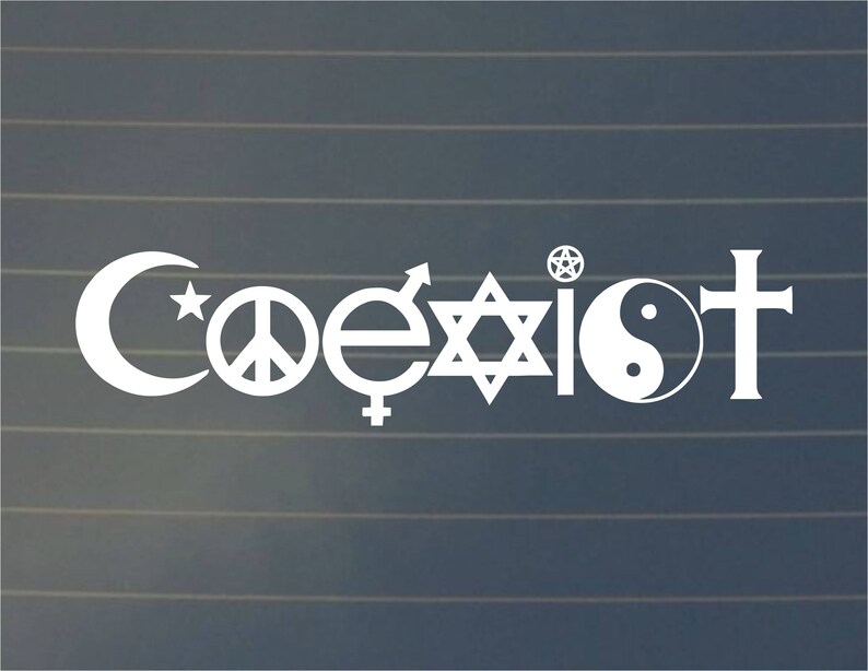 DECAL Coexist Coexist Decal Car Decal Spiritual Decal | Etsy