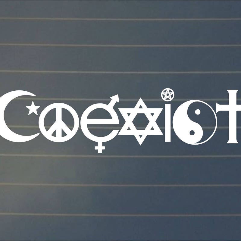 Coexist Sticker - Etsy