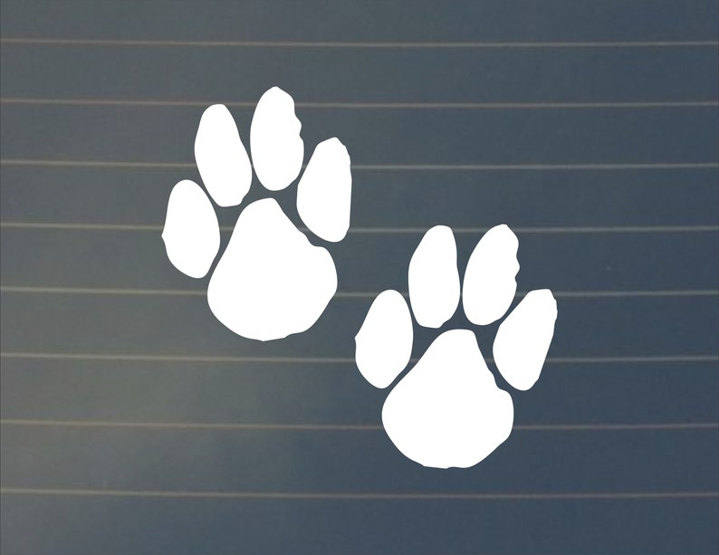 DECAL Paw Print Decal Paws Car Decal Dog Paws Sticker Paw | Etsy