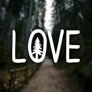 Love Vinyl Decal, Love Nature, Car Decal Window Decal, Laptop Decal ...