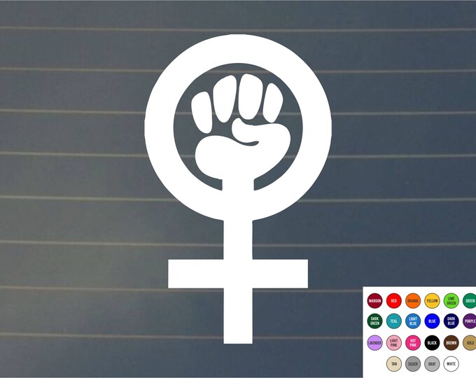 DECAL Girl Power Decal Car Decal GRL PWR Feminist Decal - Etsy