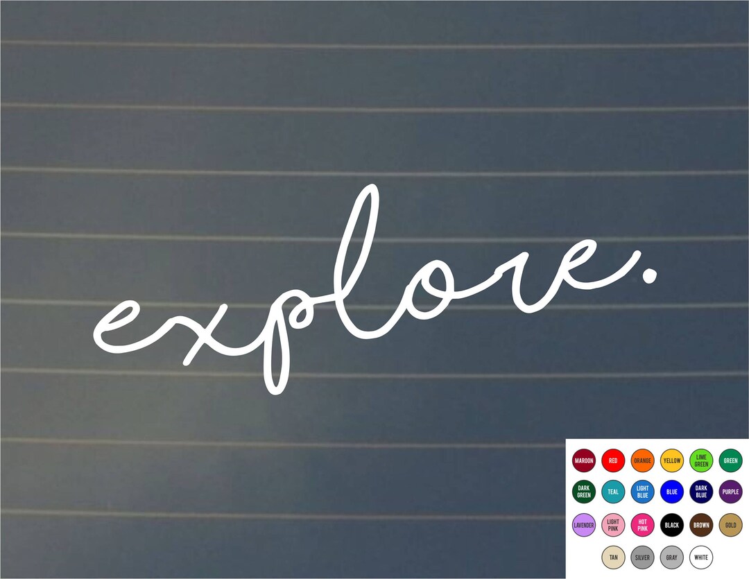 DECAL Explore Decal Explore Laptop Stickers Laptop - Etsy