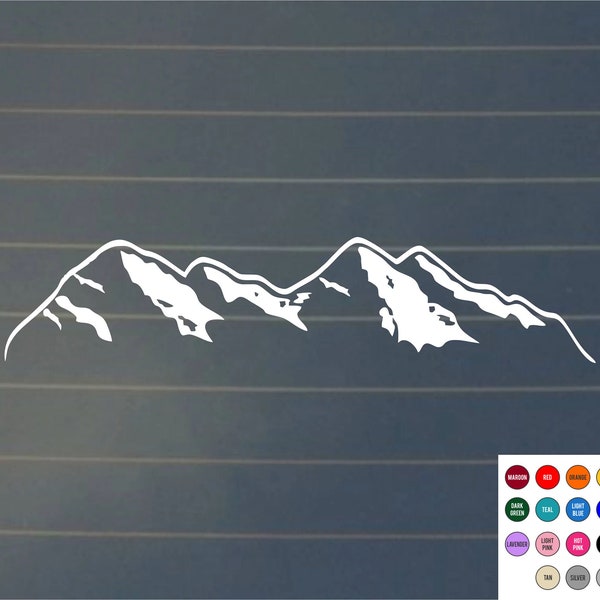 Mountain Decal - Etsy