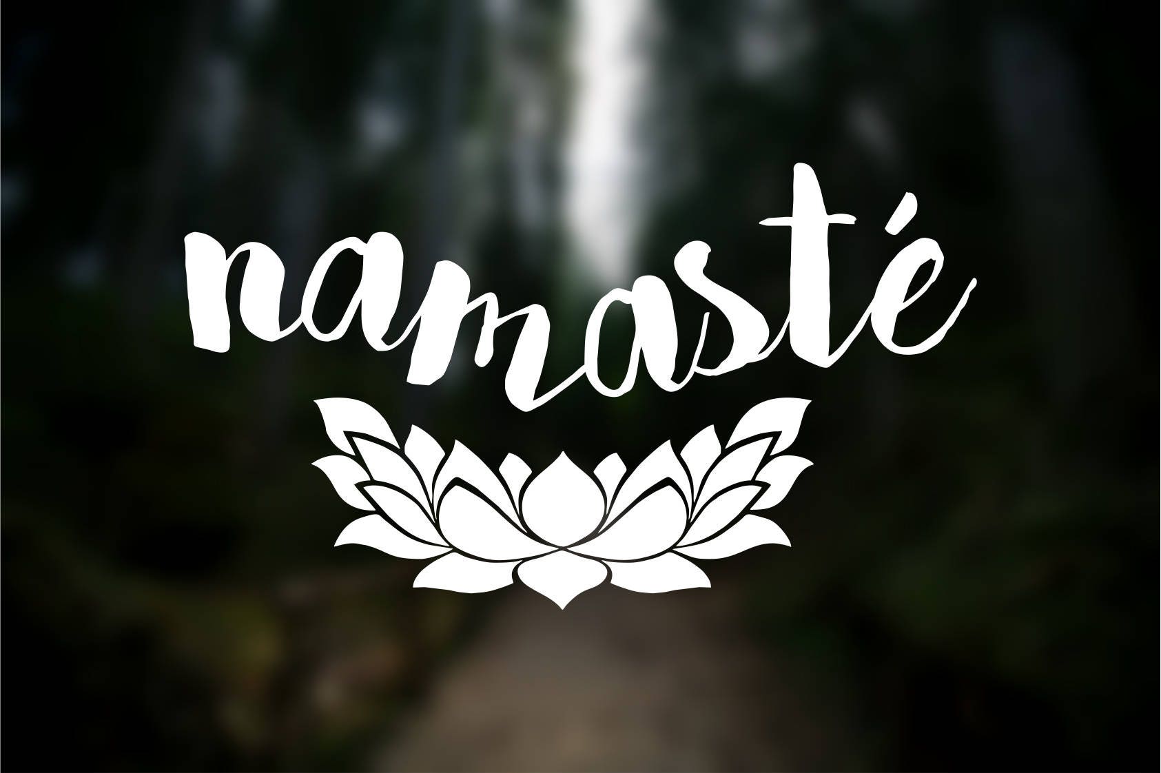 DECAL Namaste Decal Vinyl Decal Car Decal Laptop Decal - Etsy