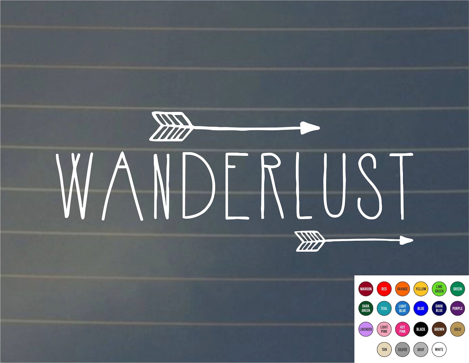 DECAL Wanderlust Decal Car Decal Laptop Decal Laptop - Etsy