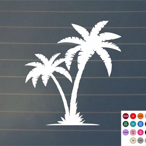 Palm Tree Decal - Etsy