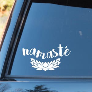 DECAL Namaste Decal, Vinyl Decal, Car Decal, Laptop Decal, MacBook ...