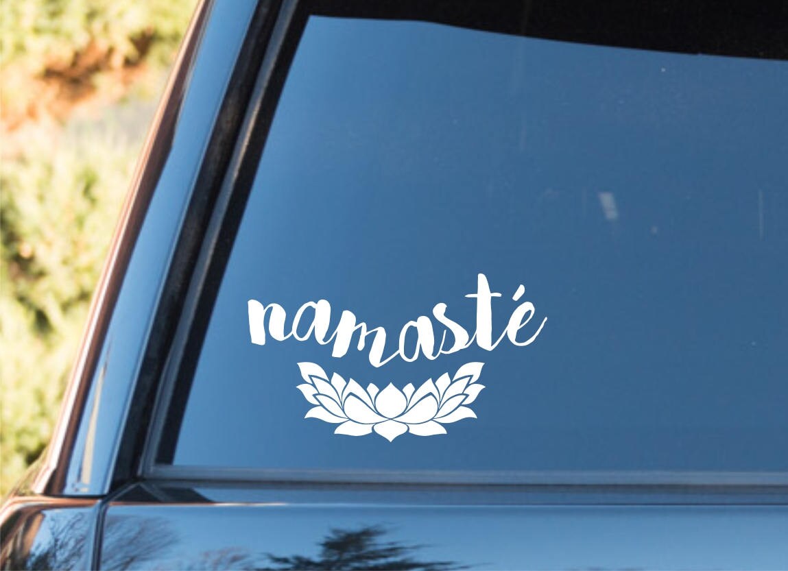 DECAL Namaste Decal Vinyl Decal Car Decal Laptop Decal - Etsy