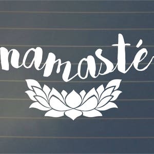 DECAL Namaste Decal, Vinyl Decal, Car Decal, Laptop Decal, MacBook ...