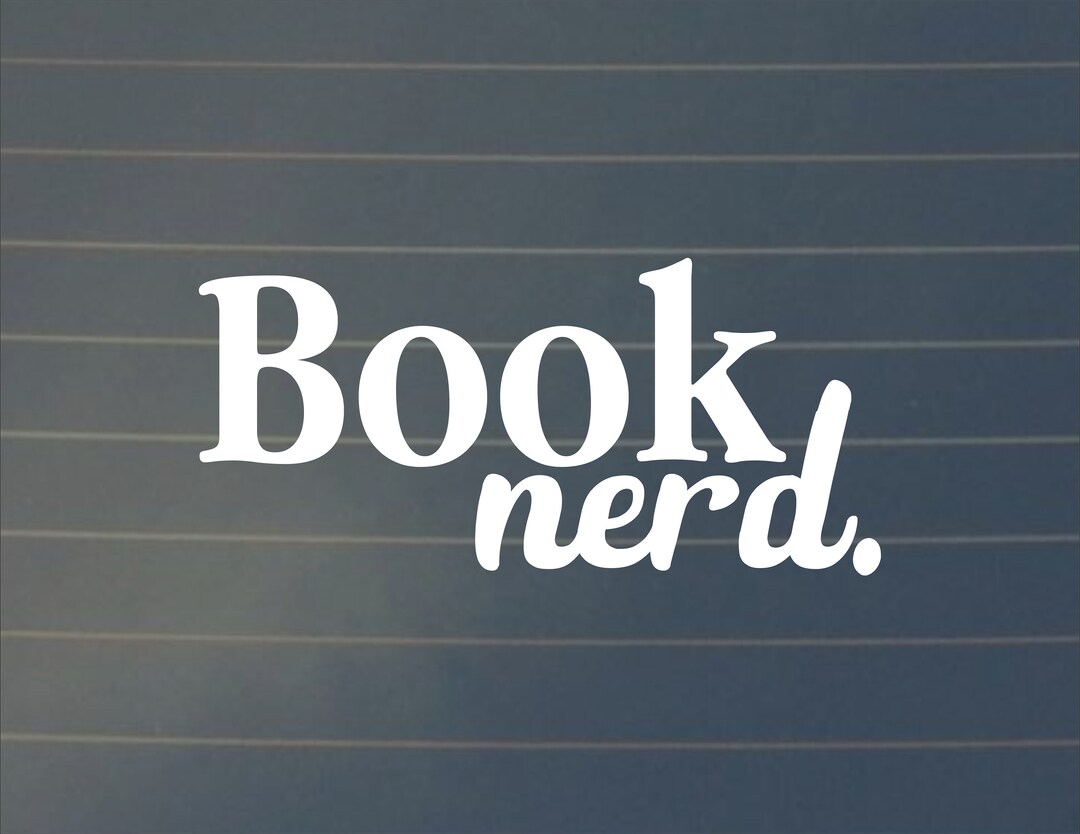 DECAL Book Nerd Decal, Book Nerd MacBook Decal, Book Nerd Laptop Decal ...