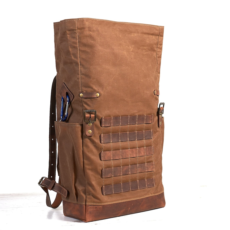 Travel Waterproof Rolltop Backpack With a Pals Webbing and - Etsy