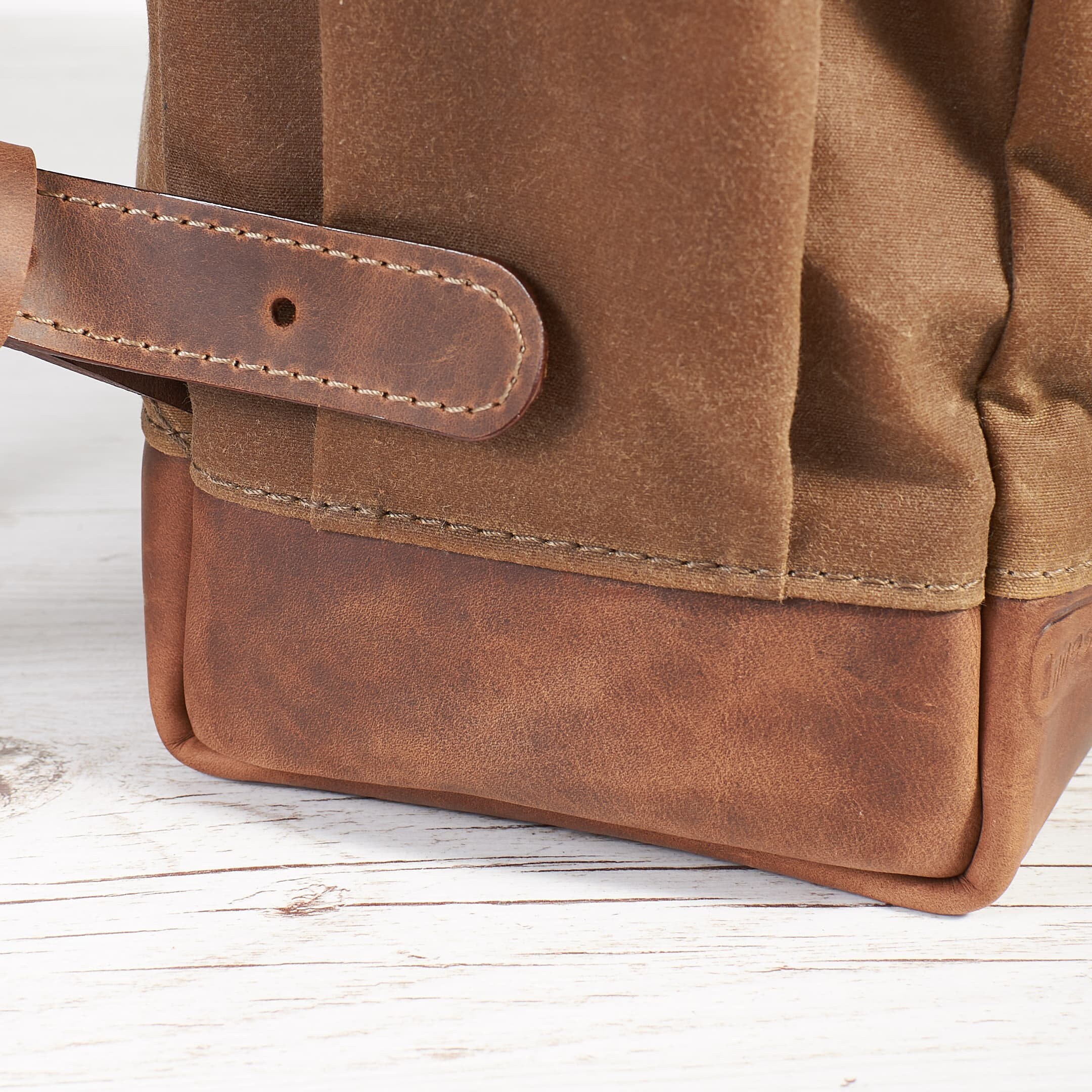 Backpack Brown Leather Canvas | IUCN Water