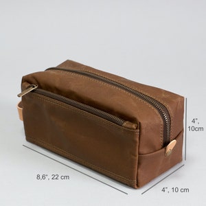 Personalized Dopp Kit. Travel Waxed Canvas Toiletry Kit. Waterproof ...