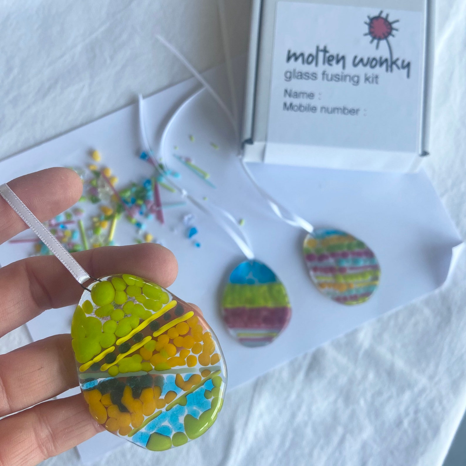 Craft Glass Kit Mini Easter Egg Fused Glass Kit Your - Etsy UK
