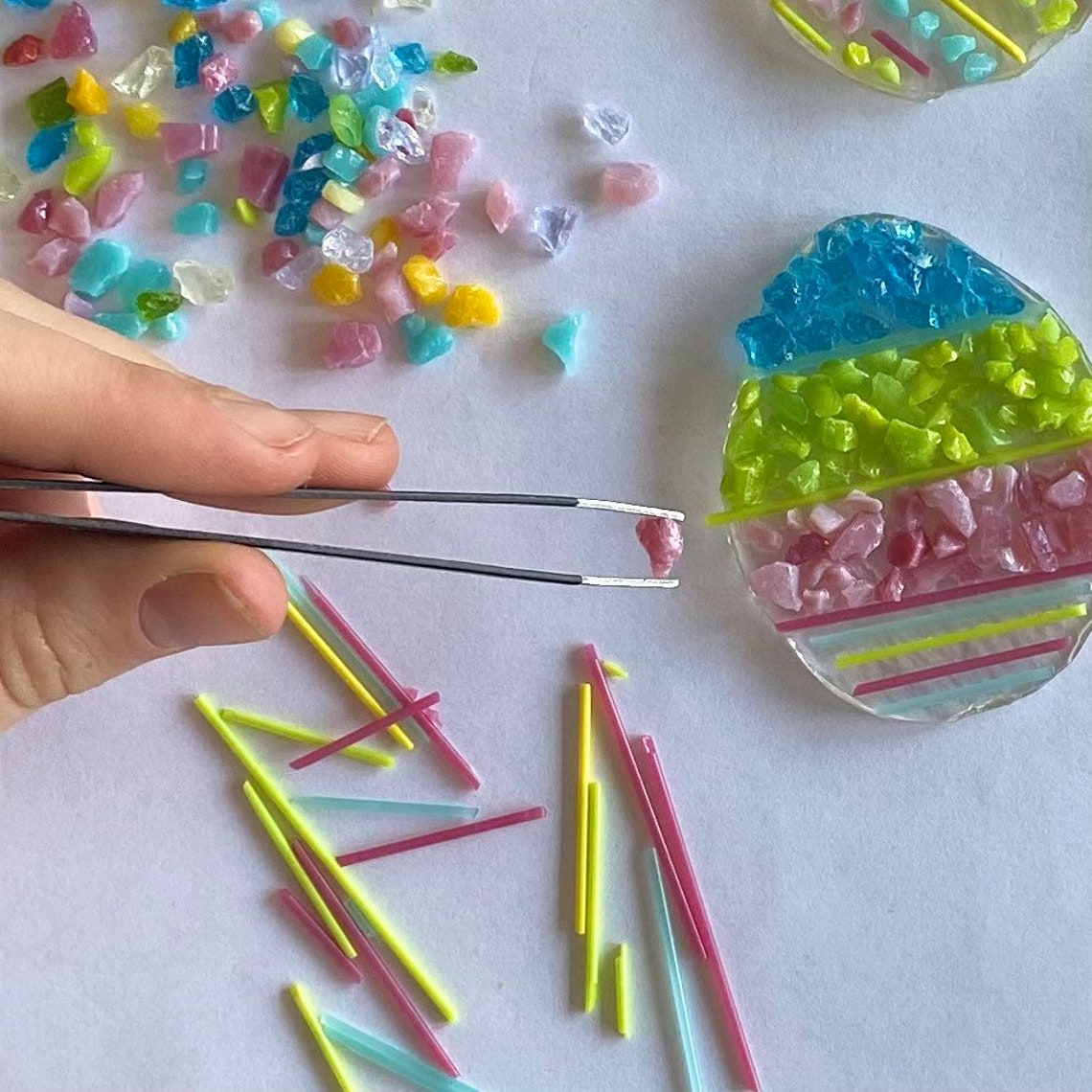 Make It Yourself Fused Glass Kit | Mini Easter Egg Fused Glass Kit ...