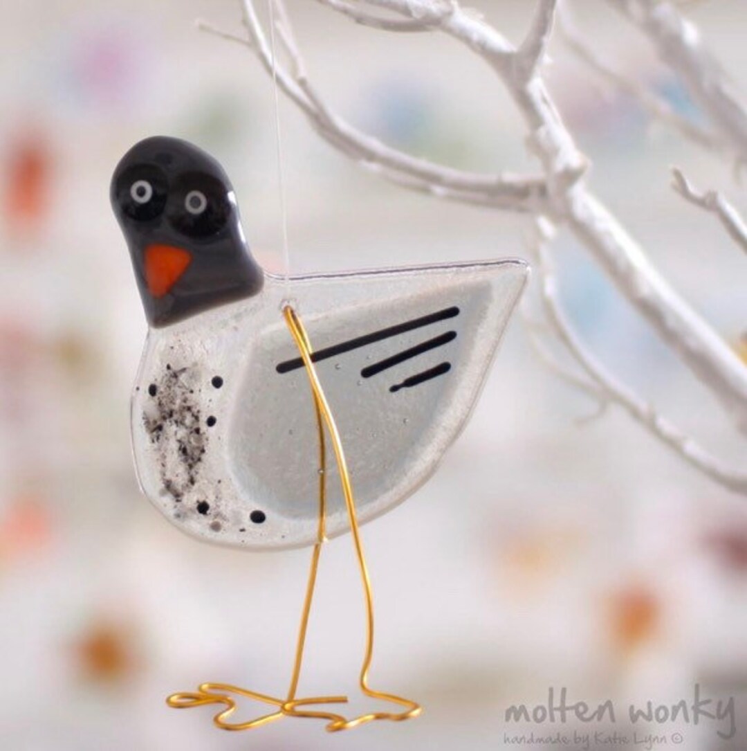 Pigeon Fused Glass Decoration Handmade Pigeon London - Etsy