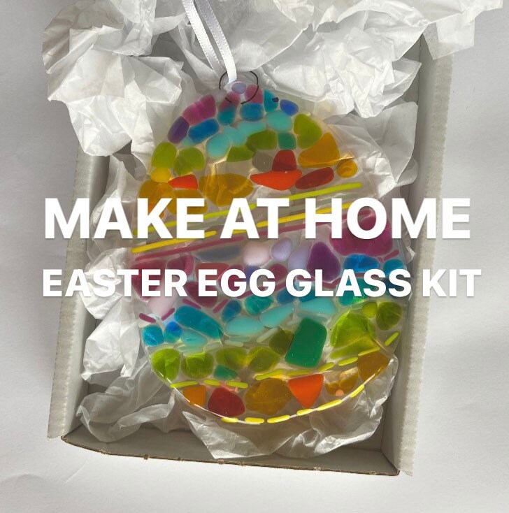 Make at Home Spring Eater Egg Glass Fusing Kit Hanging | Etsy UK