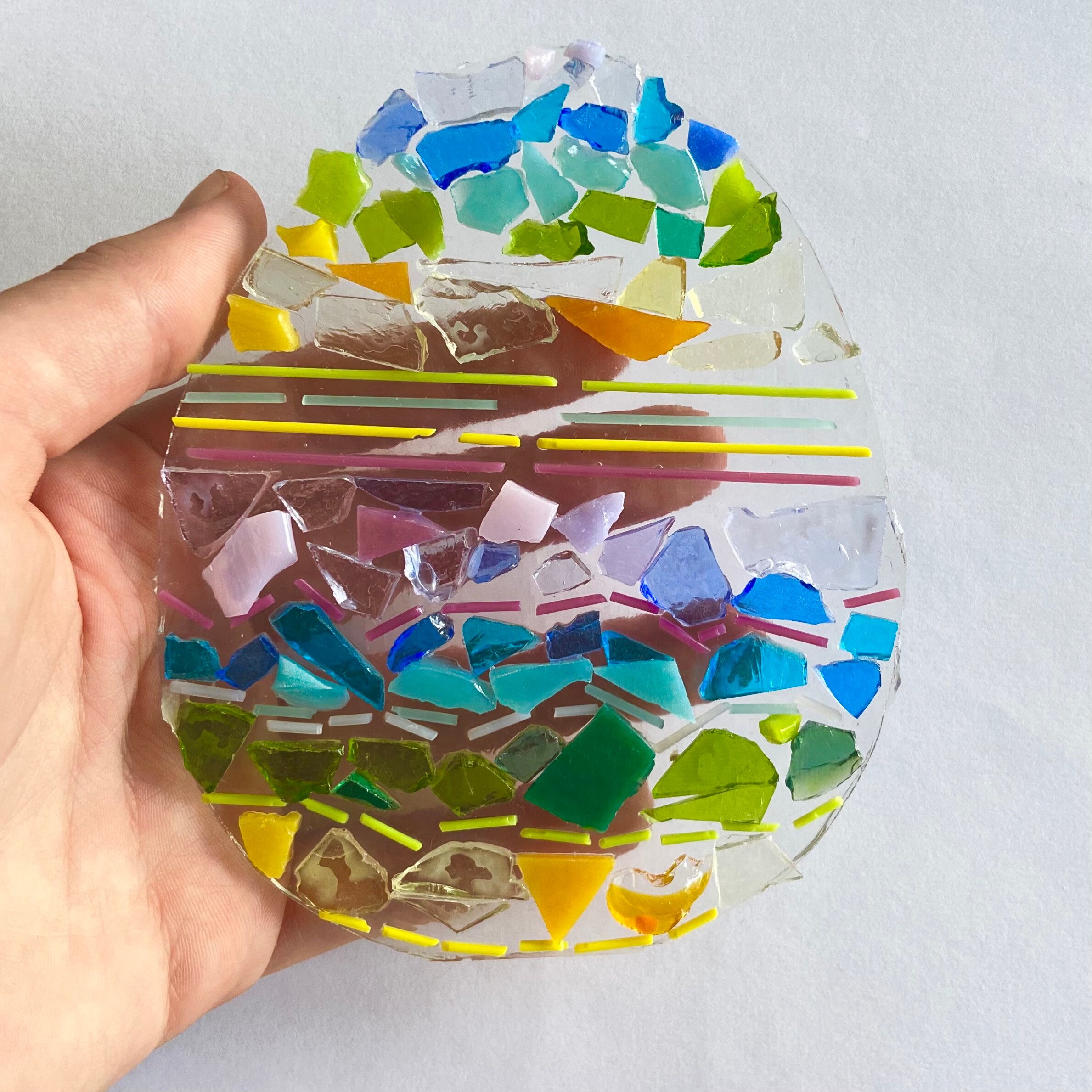 Make at Home Spring Eater Egg Glass Fusing Kit Hanging | Etsy UK