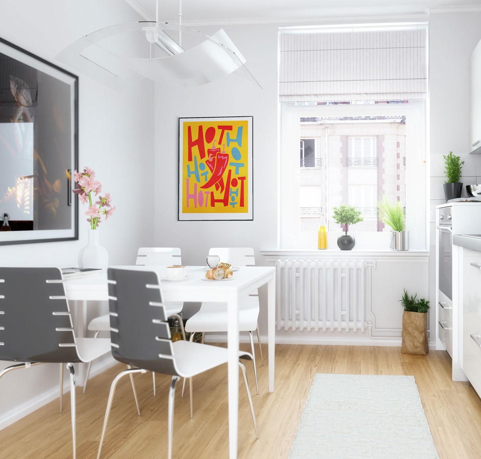 Chilli Kitchen Print Spicy Foods Kitchen Wall Art Hot | Etsy