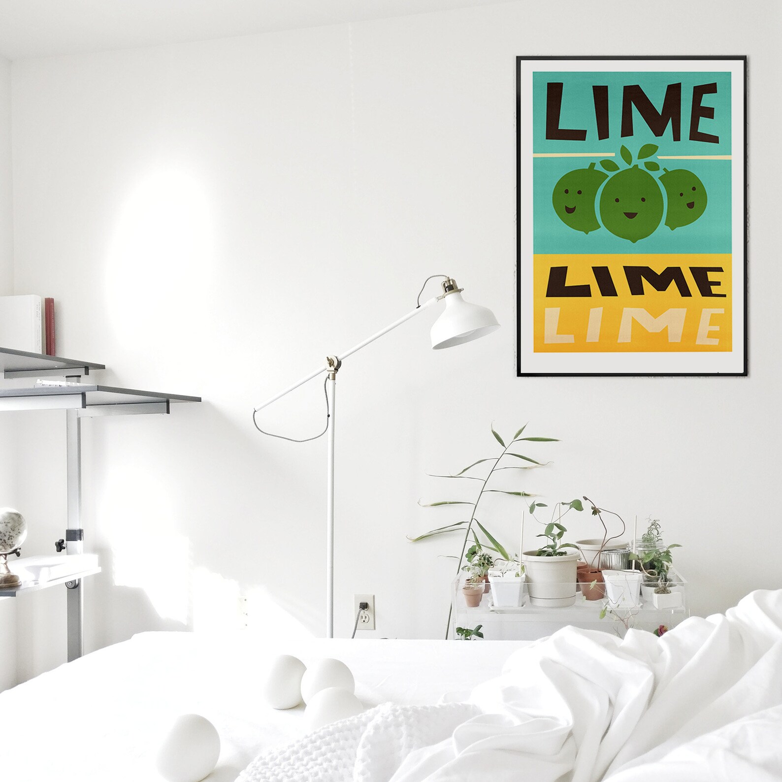 Lime Print Retro Kitchen Poster Mid Century Art Gift for - Etsy