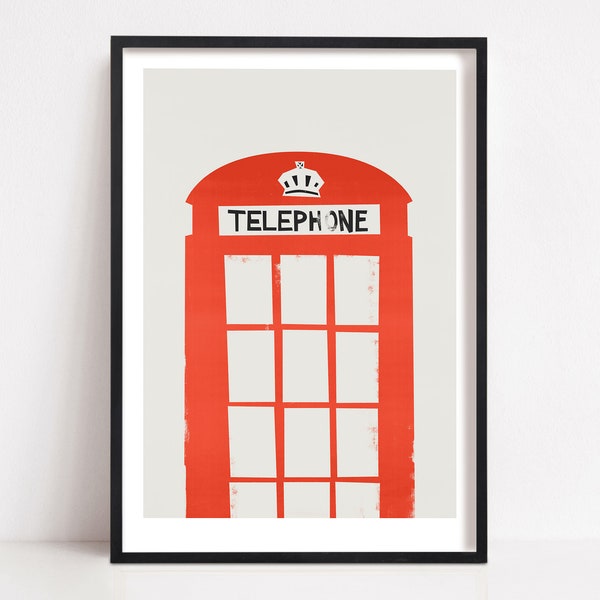 Red Telephone Box - Etsy