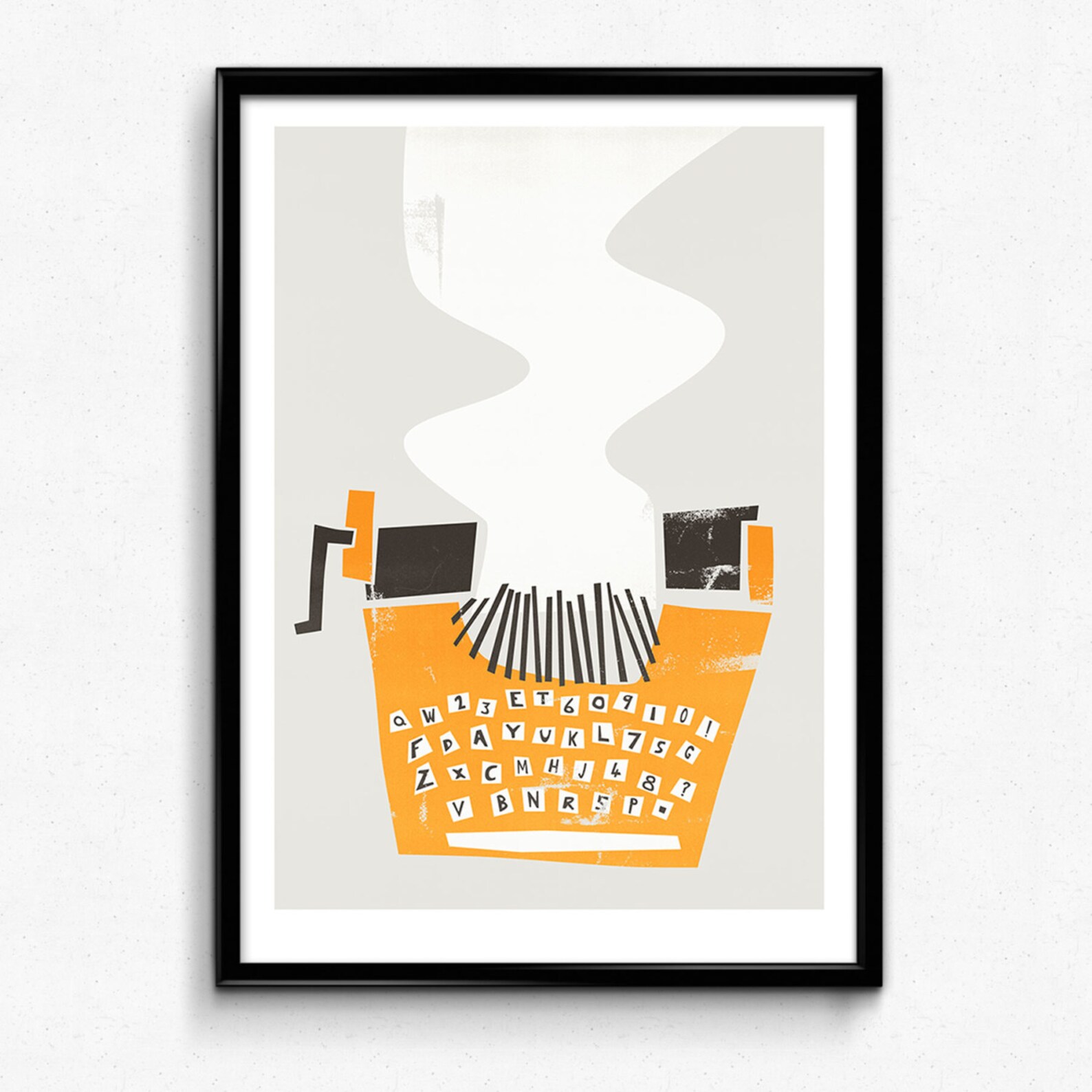 Retro Typewriter Print Art Gift for Writers Home Office - Etsy