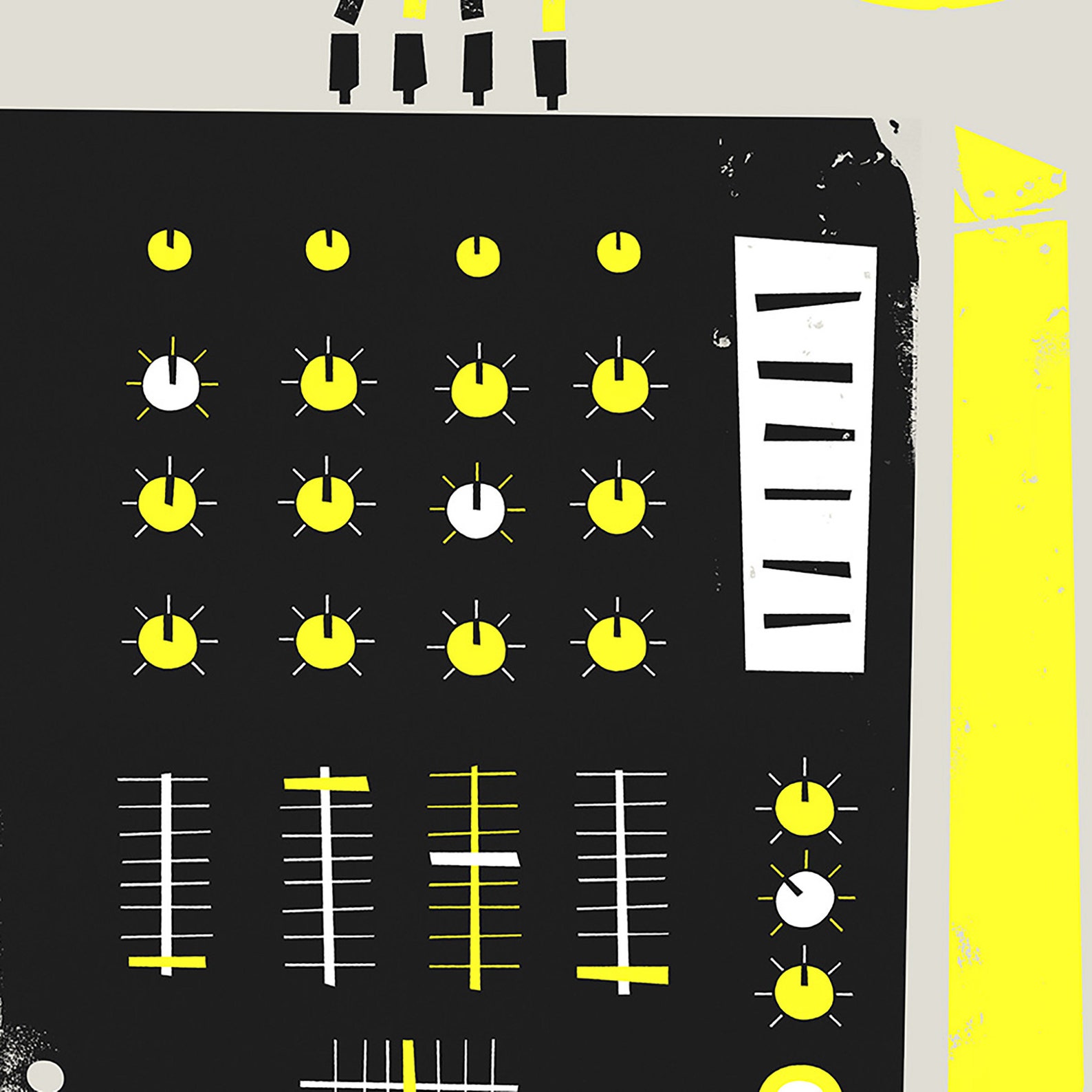 Set of 3 DJ Prints, Techno House Music Art, EDM Poster, Vinyl Disc ...