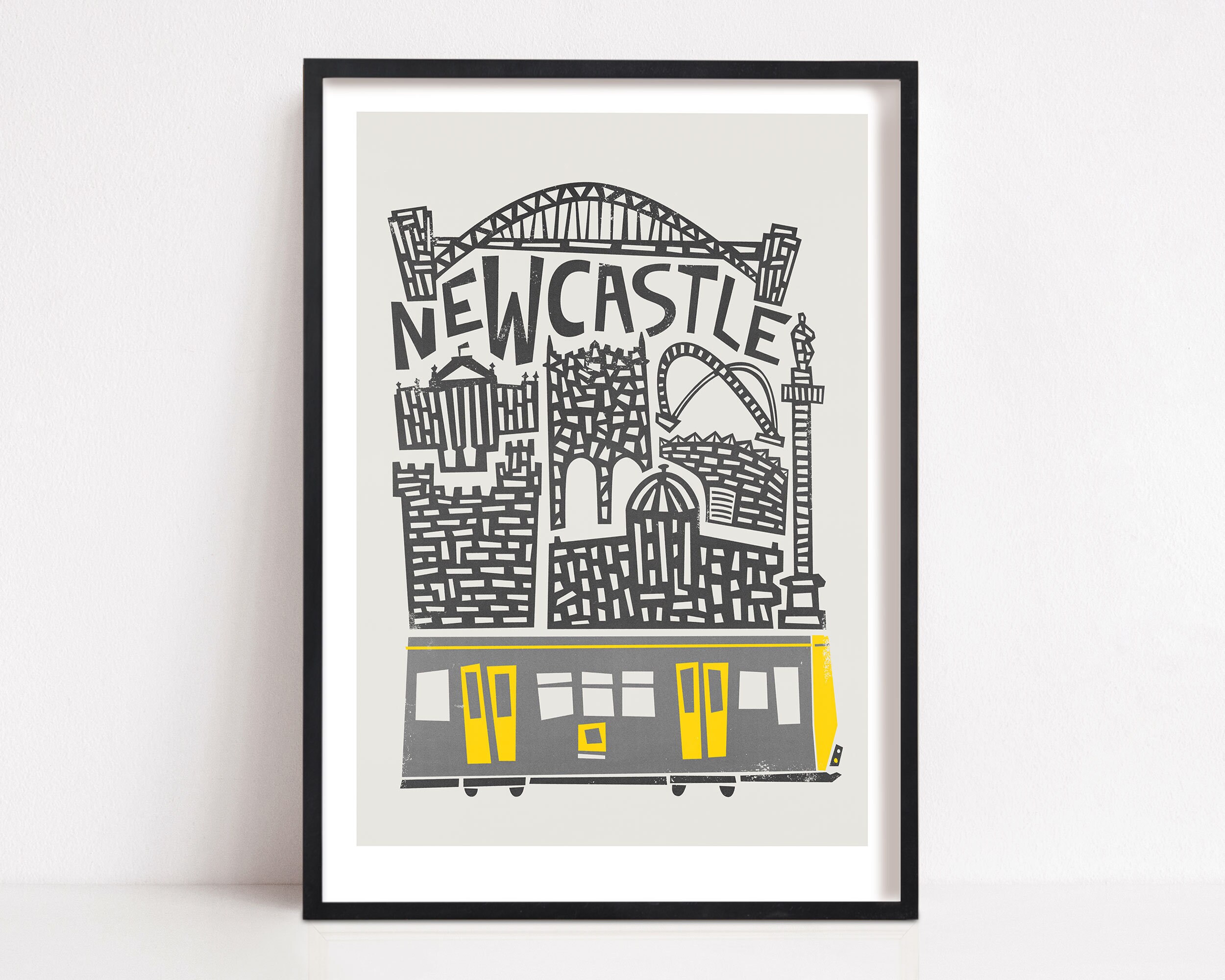 Newcastle Upon Tyne Travel Poster Retro City Print Gift for - Etsy UK